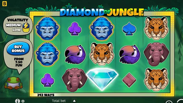BGaming Unveils' Diamond of Jungle': A Slot Adventure with Dual Volatility
